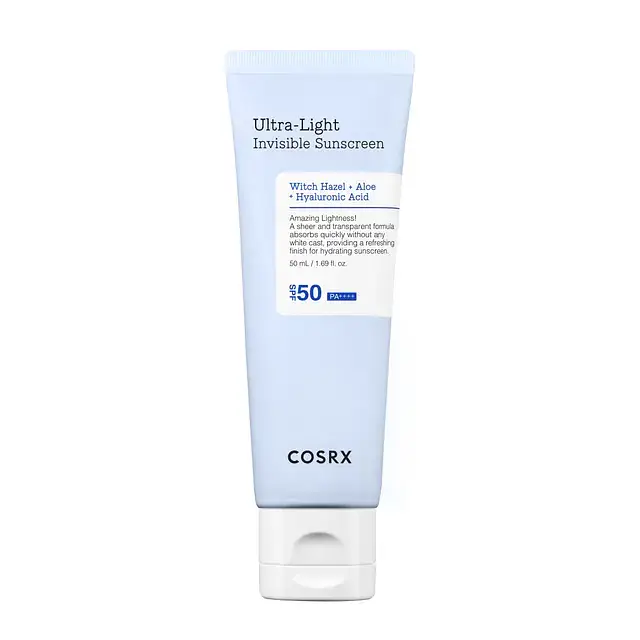 COSRX Ultra-Light Invisible Sunscreen SPF 50 PA++++ (Ingredients